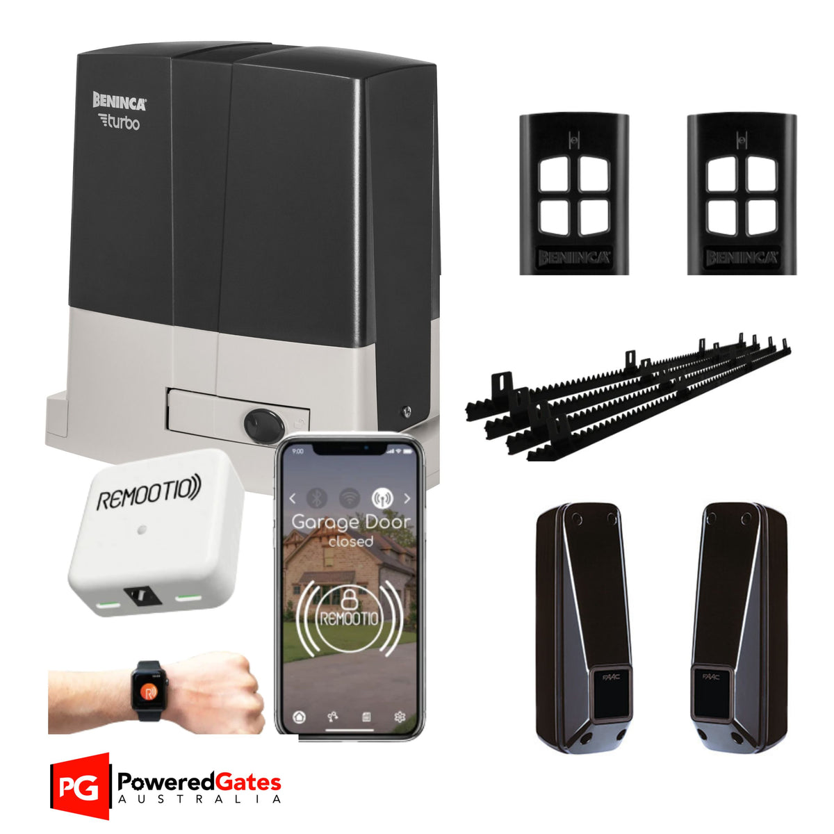 Beninca X Remootio Turbo Sliding Gate Motor & Wifi Bundle | Powered ...