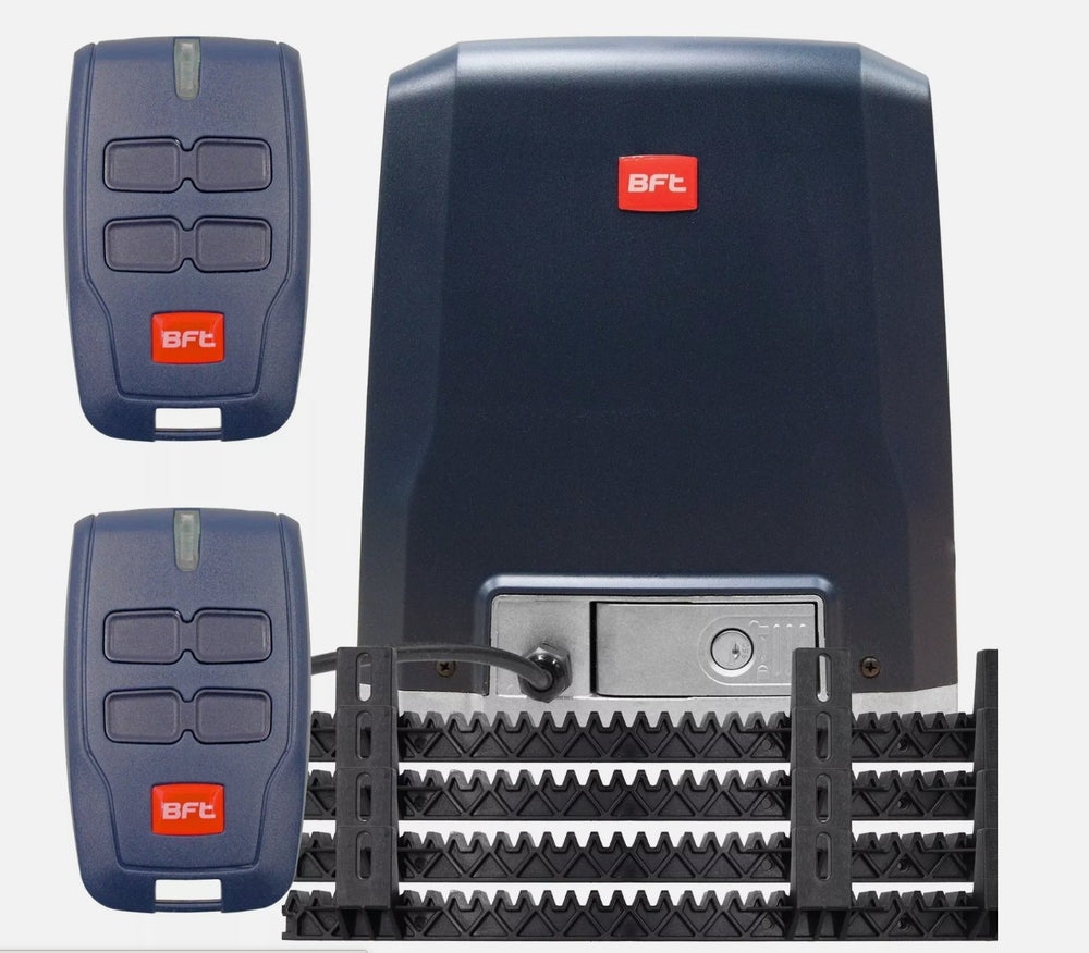 BFT Deimos 400kg Sliding Gate Motor Kit Complete Kit with Rack & Remote ...