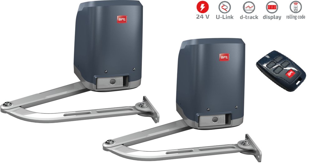 BFT Gate Motor Kit For Swing Gate - Virgo Double | Powered Gates Australia