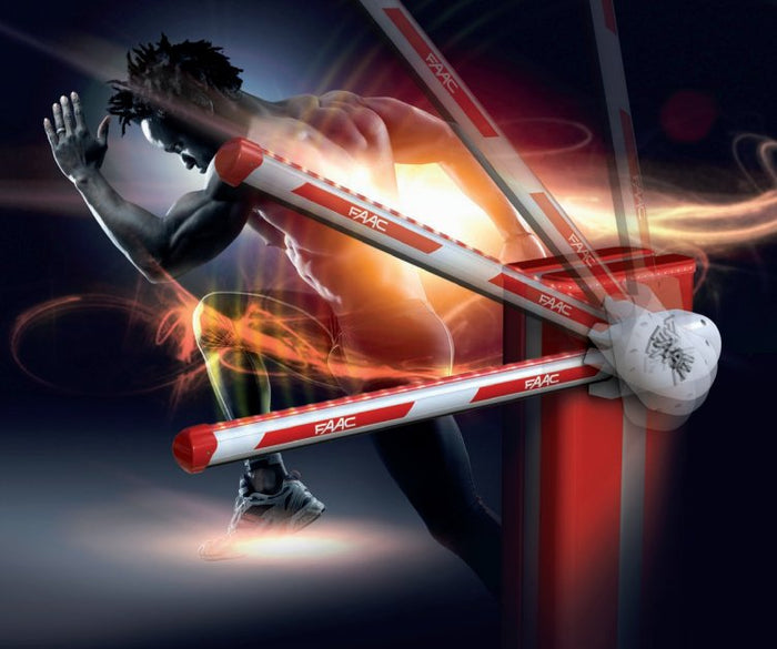 FAAC B680 Boom Gate Barrier - Low Ceiling Articulated Arm | Powered ...