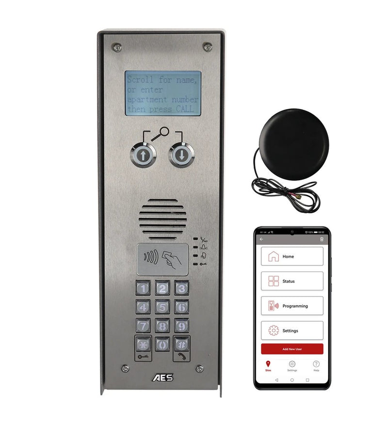 Intercom for Apartments - AES 4G Gsm Audio - Multicom Classic | Powered ...