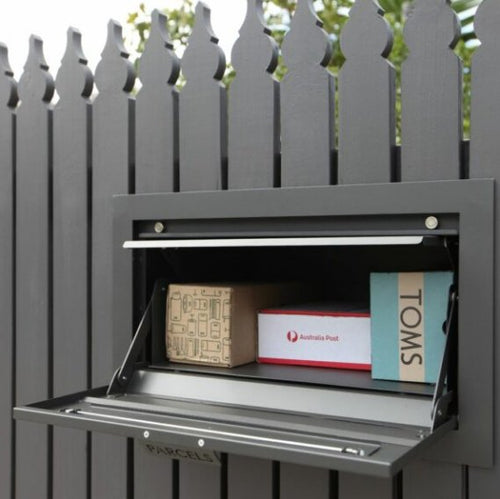 Letterbox & Parcel Boxes for Front Fence | Powered Gates Australia