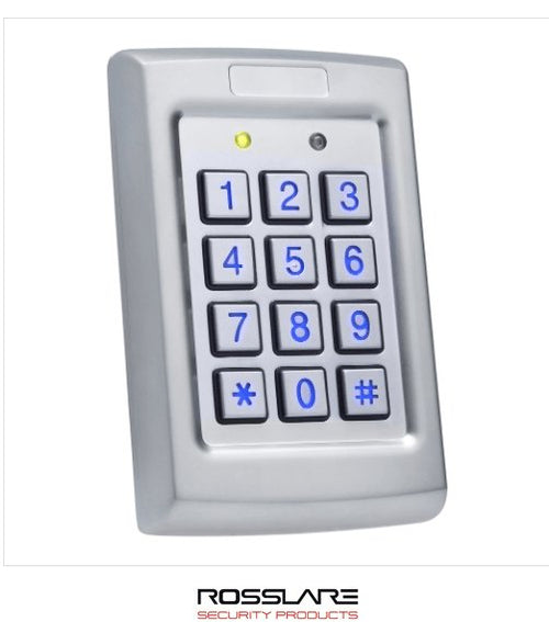 Rosslare Pin Code Entry Keypad for Gates & Doors - Stainless Steel with ...