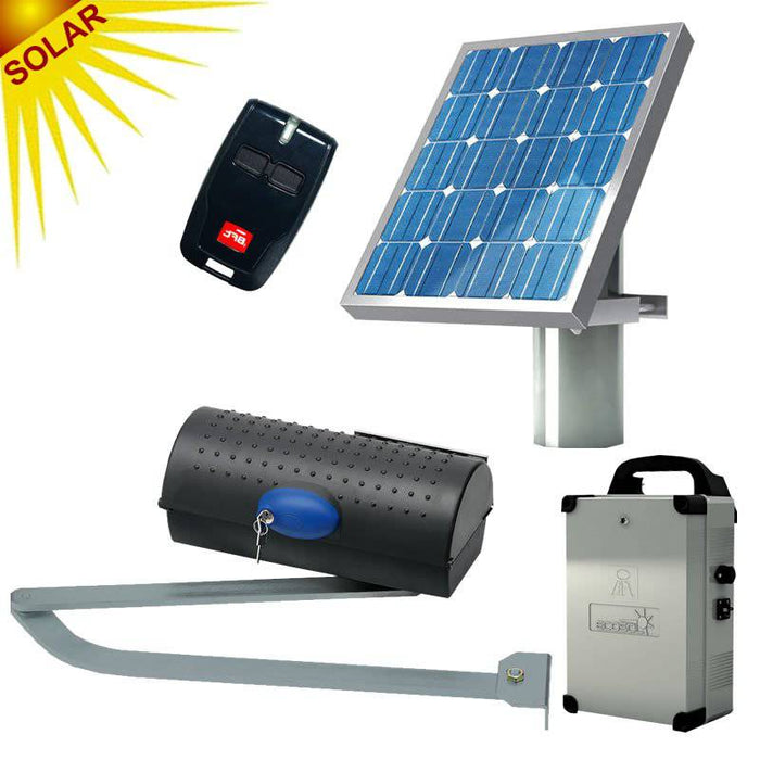 Solar Single Swing Gate Kit - BFT Gate Motor with Solar - Suitable for ...